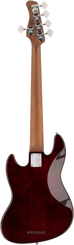 Sire Basses V5 A5F/TS Fretloze elzenhouten 5-snarige passieve basgitaar ...