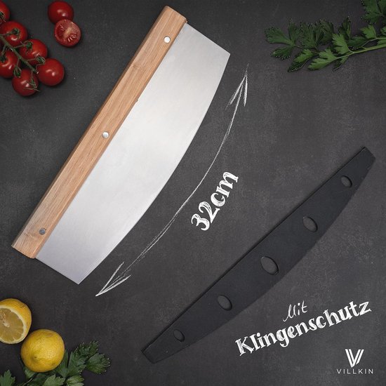 Groot pizzames met 32 cm lemmet - Ergonomische roestvrijstalen ...