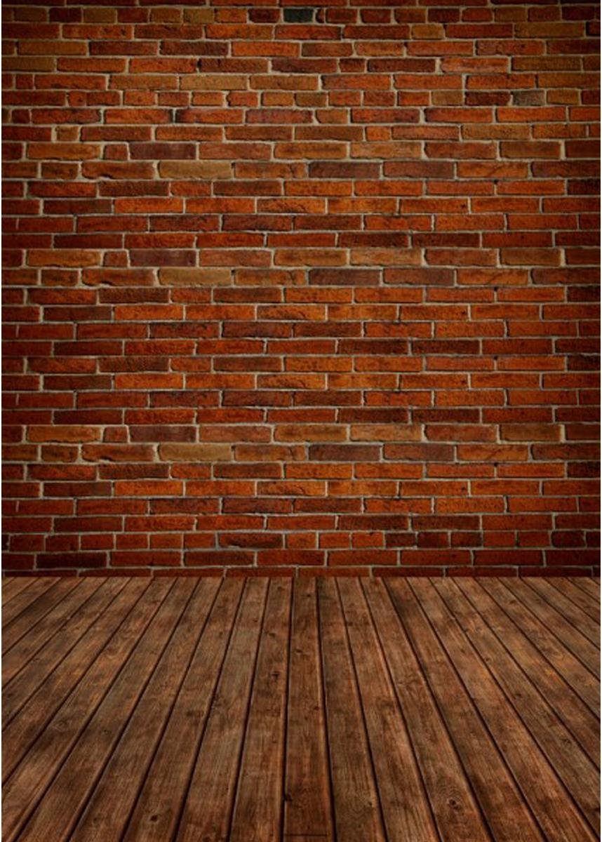 5x7ft bakstenen muur papier houten vloer Vinyl fotografie achtergrond ...