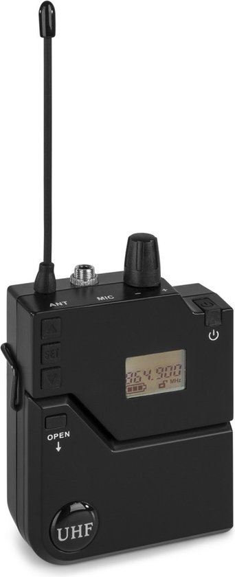 Power Dynamics PD632BP bodypack met headset en dasspeld microfoon | bol.com