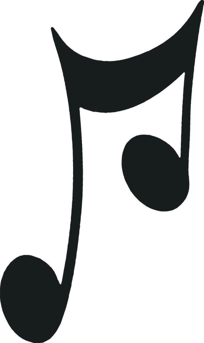 bol.com | Vrolijke (muziek) noot MDF - 18x30cm