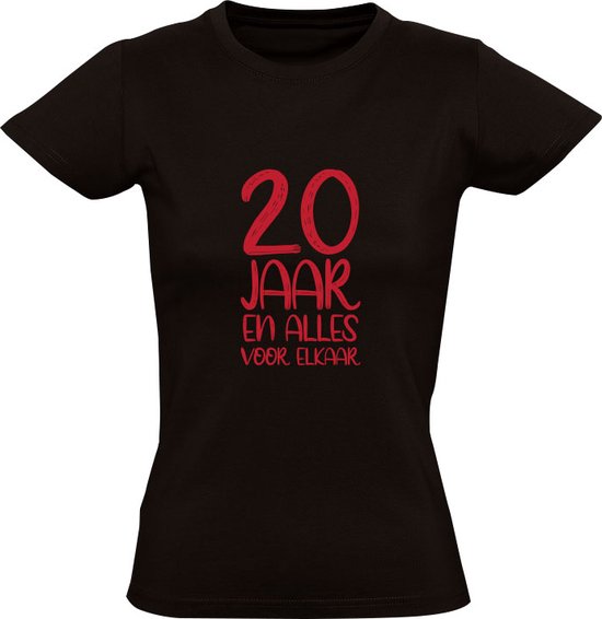 20 jaar en alles voor elkaar Dames T-shirt | verjaardag | jarig | knap ...
