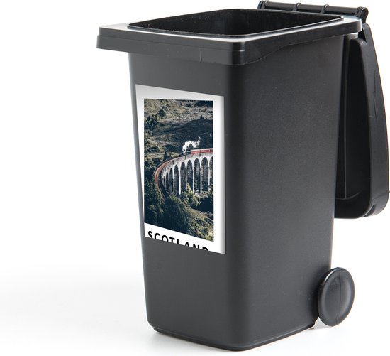 Container sticker Schotland - Trein - Brug - 40x60 cm - Kliko sticker | bol