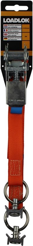 Loadlok smartlok spanband met ratelgesp - middel met fitting - 25mm x 2m - lc400dan | bol