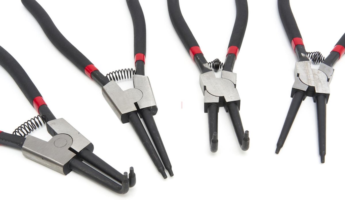 HBM 4 Delige 330 mm. Borgveertangenset, Seegerringtangenset | bol.com