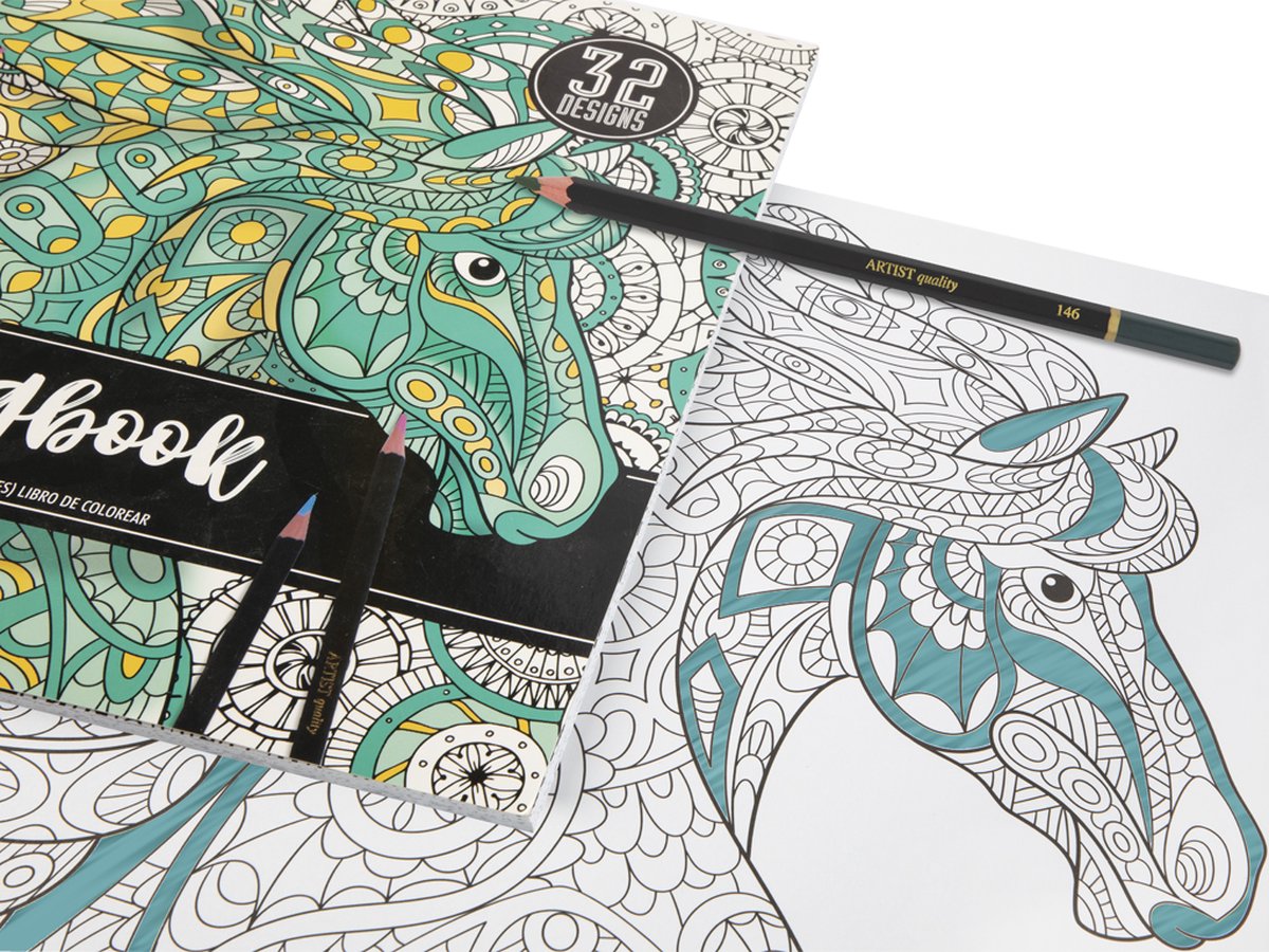 Craft Sensations Colouringbook for Adults | Set van 2 | Elk kleurboek ...
