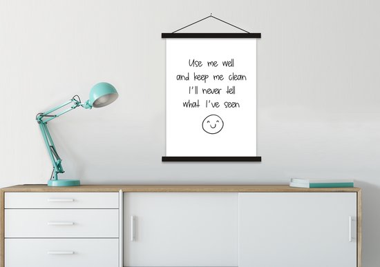 Posterhanger incl. Poster - Schoolplaat - Spreuken - Quotes - Use me ...