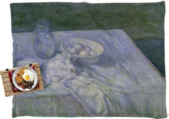Picknickkleed - Buitenkleed - Still Life with Eggs in blue - Schilderij ...