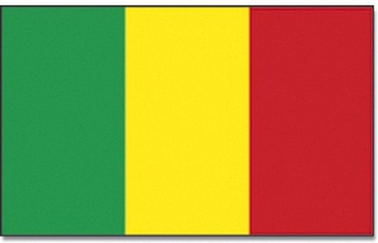 Vlag Mali - 90 x 150 cm – polyester - Malinese vlag - met ophangringen ...
