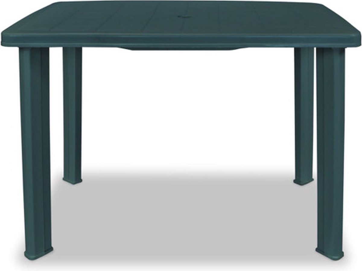 vidaXL Tuintafel 101x68x72 cm kunststof groen | bol.com