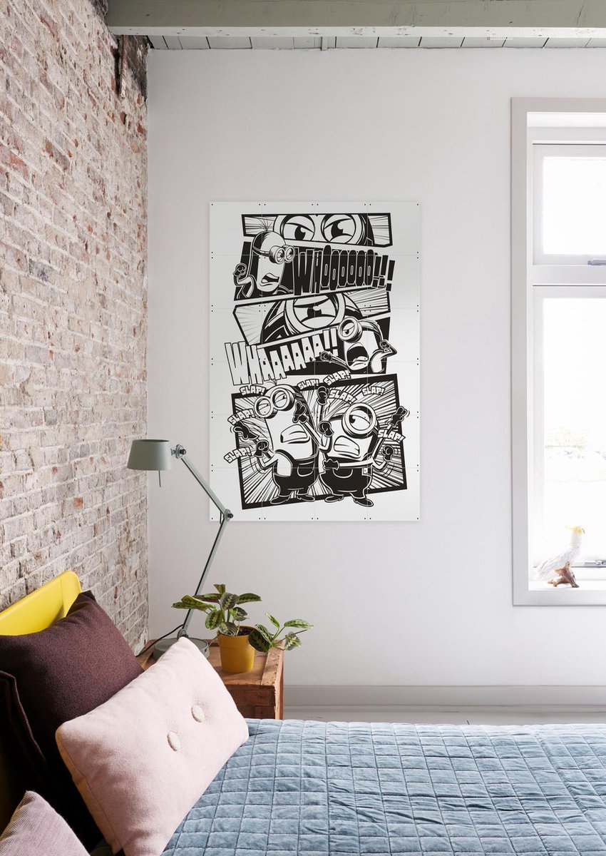 IXXI Whoo Whaa - The Minions - Wanddecoratie - 120 x 80 cm | bol.com