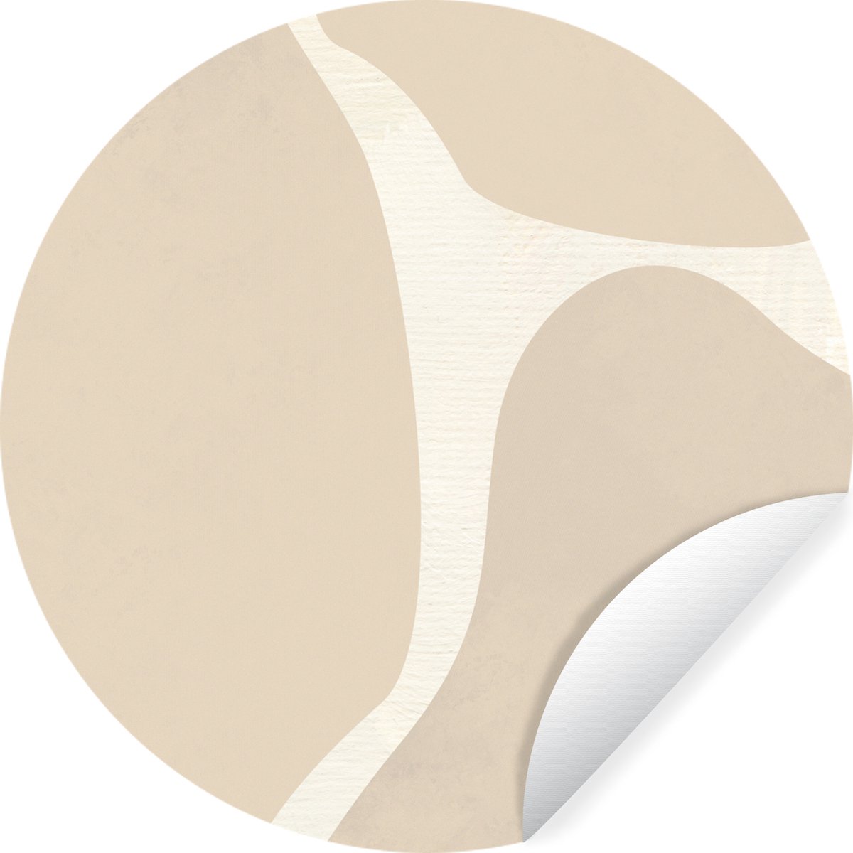 Wallpaper Circle - Pastel - Rose - Abstrait - Taches - ⌀ 140 cm - Wall ...