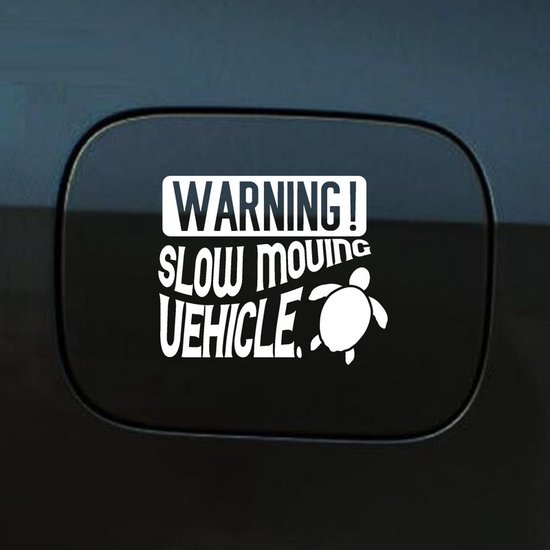 Bumpersticker - Slow Moving Vehicle - 14x11 - Wit | bol