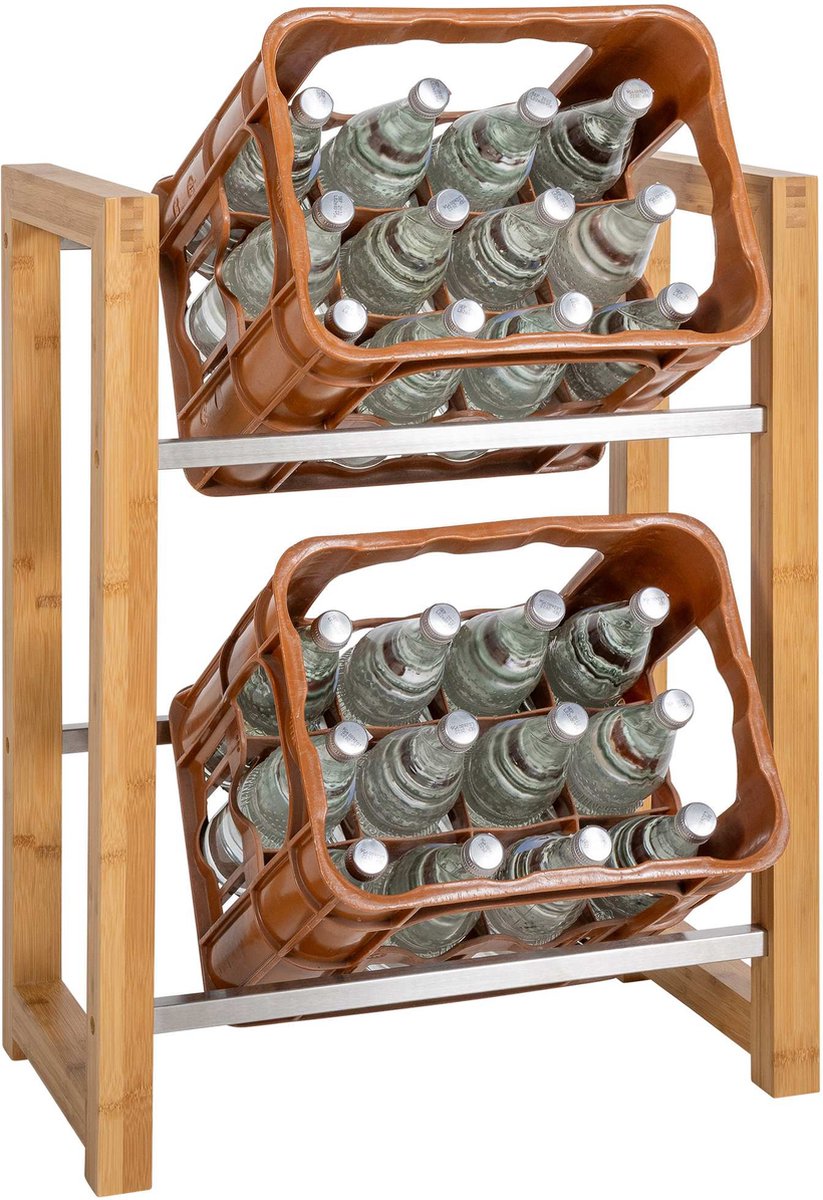 CLP Robin Krattenrek - Opbergrek - Rek voor boodschappenkratten - Hout ...