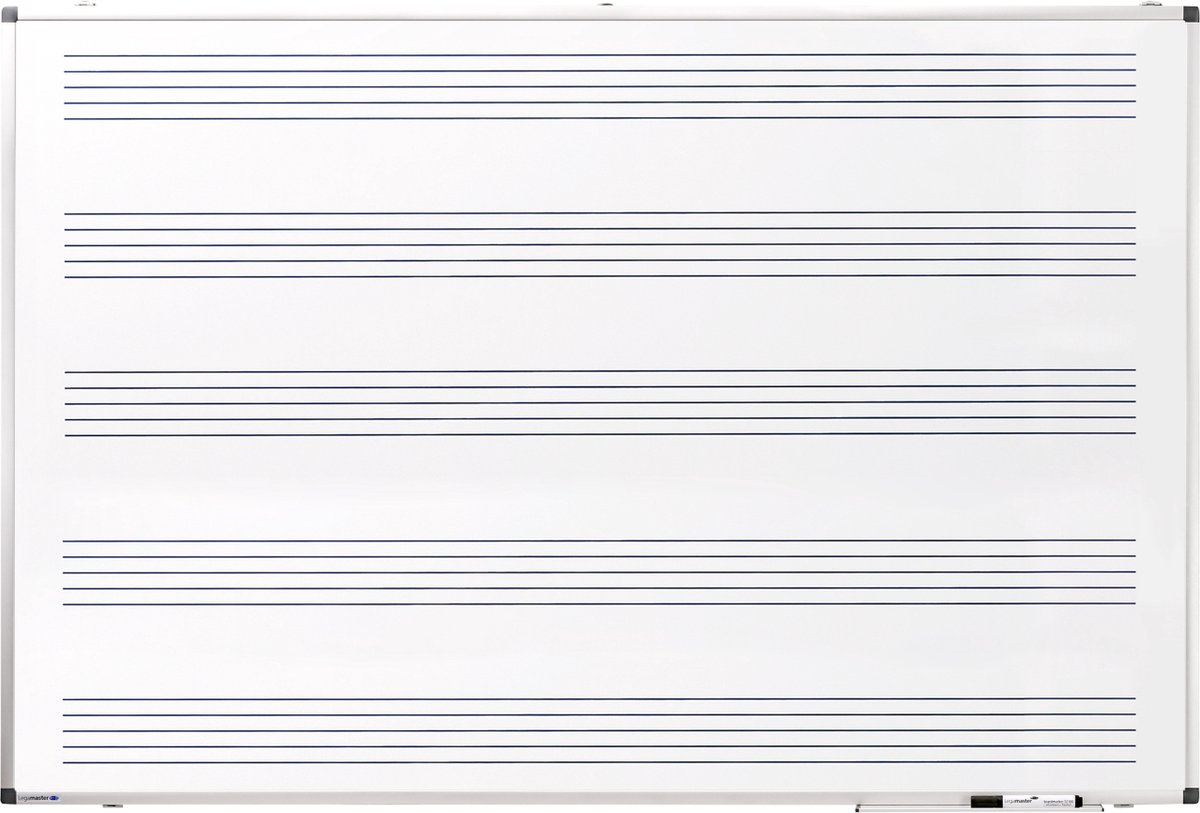 Whiteboard - Notenbalken 100 x 150 cm | bol