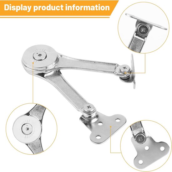 LALAGO Pack of 4 Lid Support Hinges, Folding Hinge for Kitchen Door ...