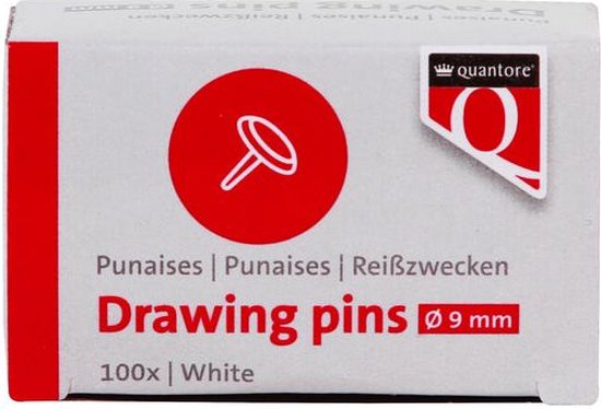 Punaises quantore wit 100 stuks | Doos a 100 stuk | 240 stuks | bol