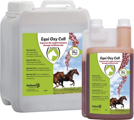 Massion Equi Oxy Cell 1 Ltr Rijk aan ijzer, vitaminen en mineralen voor extra energie... | bol.com
