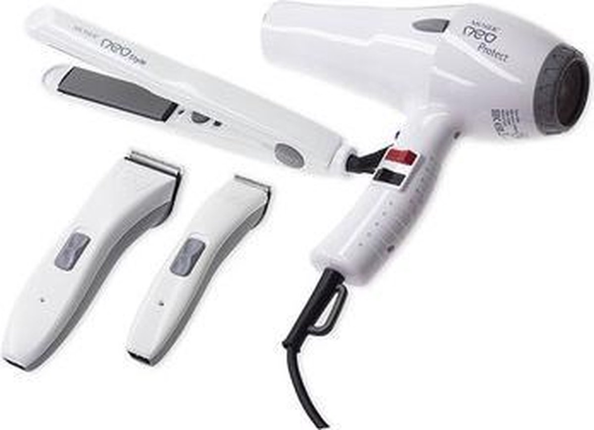 Moser Profiline Neo.kit Tondeuse+trimmer+stijltang+haardroger Set in ...
