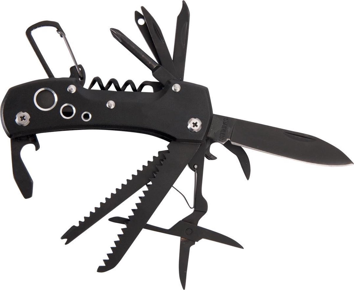 BiggOutdoor Multifonction Couteau de Poche, 15 fonction, Acier ...