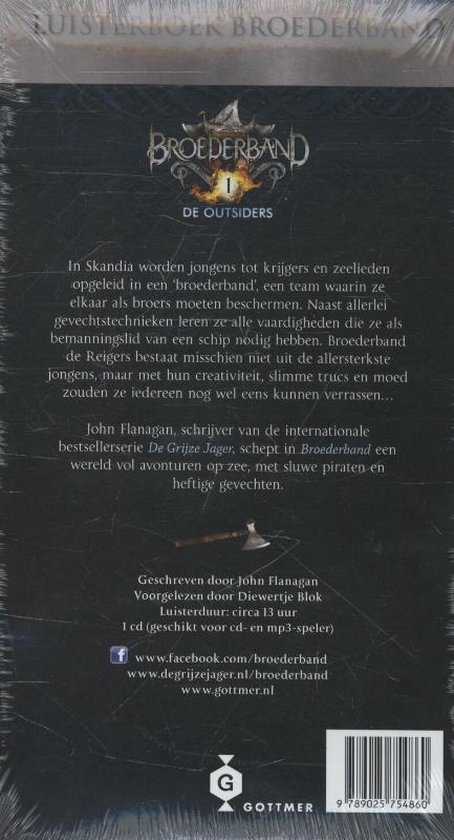 Broederband 1 - De outsiders, John Flanagan | 9789025754860 | Boeken | bol