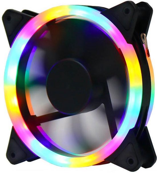 12Cm 12V Pc Chassis Fan Mute LED Licht Koelventilator Chassis Cooling ...