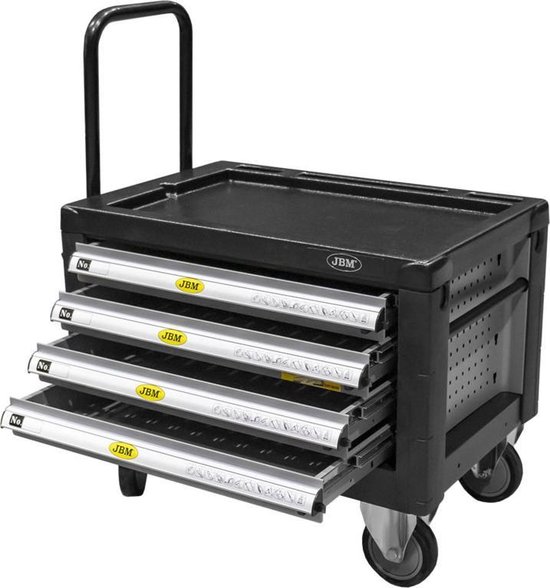 JBM Tools | KLEINE KARRETJE MET 4 LADEN | bol