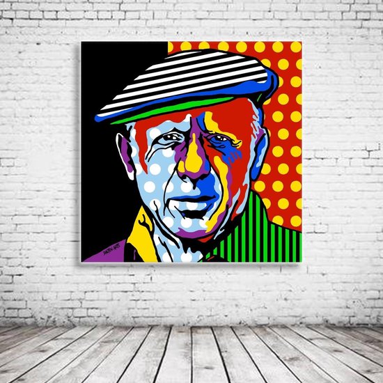 Pop Art Pablo Picasso Canvas - 80 x 80 cm - Canvasprint - Op ...