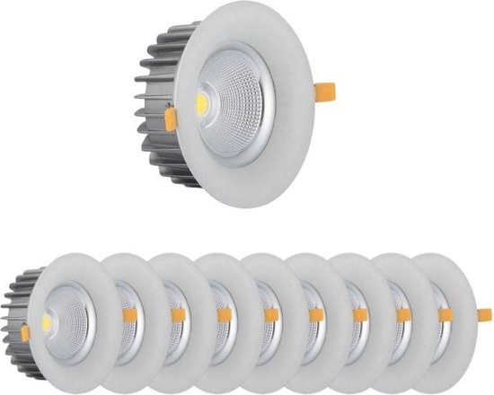 LED inbouwspot 40W 220V 60 ° (10 stuks) - - Blanc Froid 6000k - 8000k ...