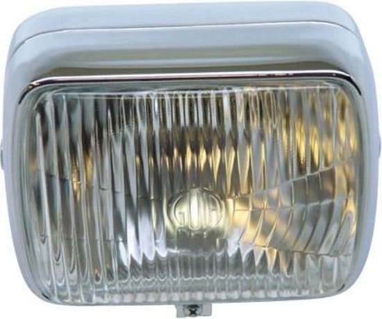 Koplamp Zundapp/ Kreidler vierkant model chroom | bol.com