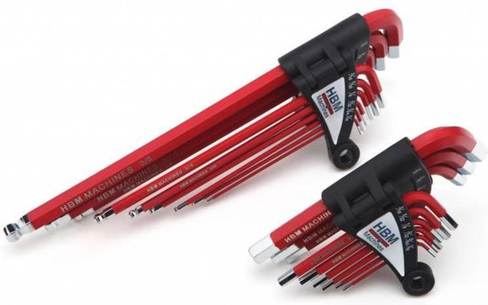 HBM 9-delige engelse lange inbussleutel set | bol.com