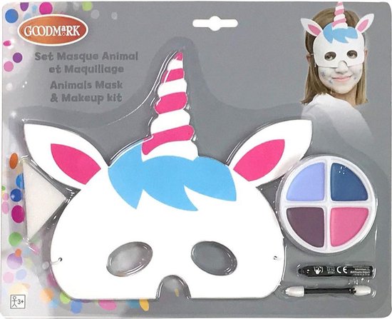 GOODMARK - Eenhoorn masker en schmink set voor kinderen - Schmink ...