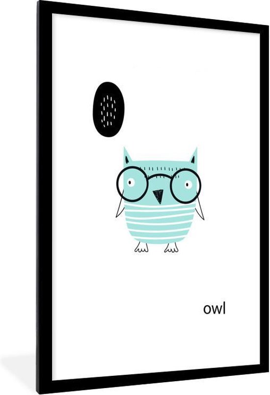 Fotolijst incl. Poster - Kinderillustratie van de letters van het ...