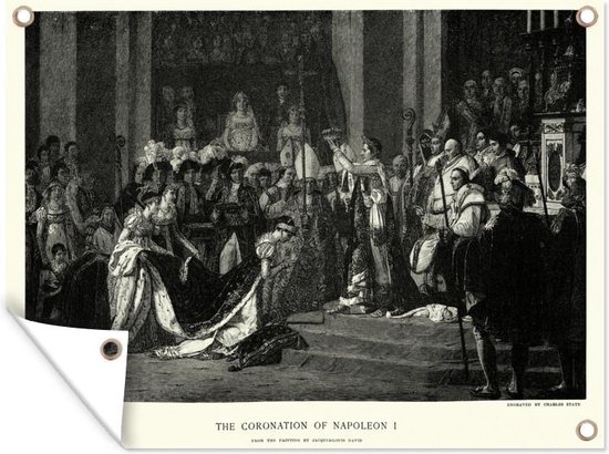 Tuinposter - Tuindoek - Tuinposters buiten - tekening van Napoleon ... Tuinposter - Tuindoek - Tuinposters buiten - tekening van Napoleon ...