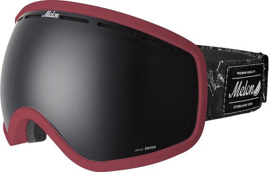 Melon Chief goggle burgundy / marble / dark smoke | bol