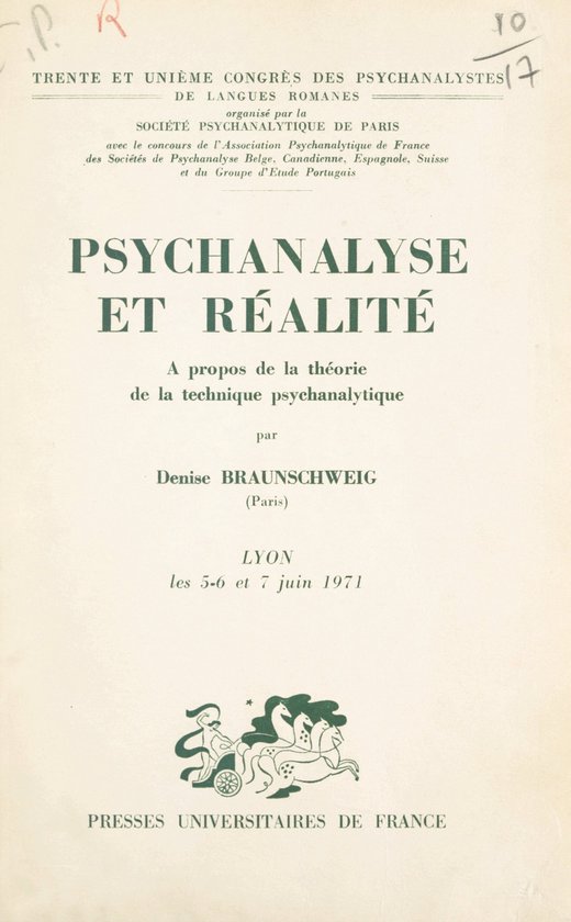 Psychanalyse et réalité : à propos de la théorie de la technique ...