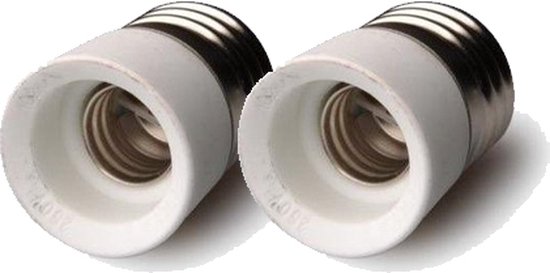 Sintron Verloopfitting E14 -> E27 - 2 Stuks | bol.com