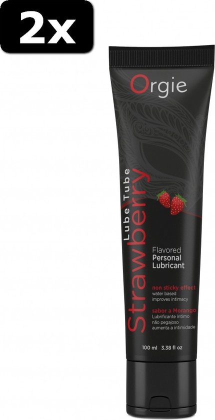 2x Lube Tube Strawberry | bol.com