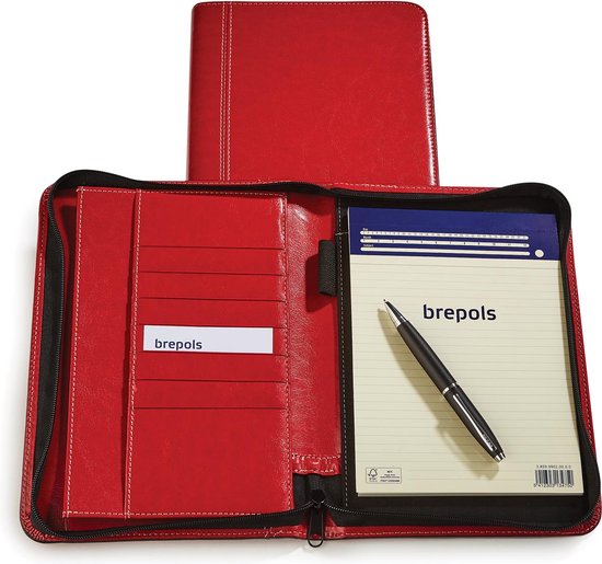 Brepols luxe schrijfmap Palermo rood | bol.com