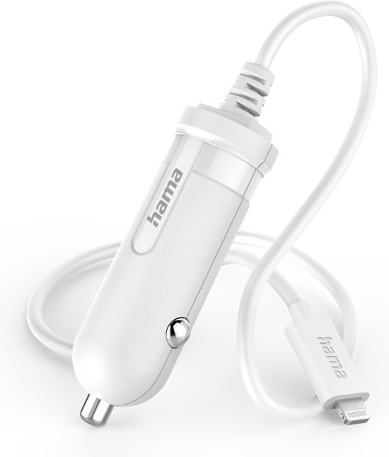 Hama Auto-oplader met Lightning-aansluiting, 5 W, 1 m, wit | bol