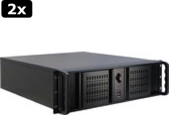 2x Inter-Tech 3U-3098-S Rack Zwart | bol.com