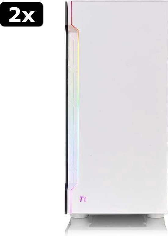 2x Thermaltake H200 TG Snow RGB - Tower - ATX - ohne Netzteil (CA-1M3 ...