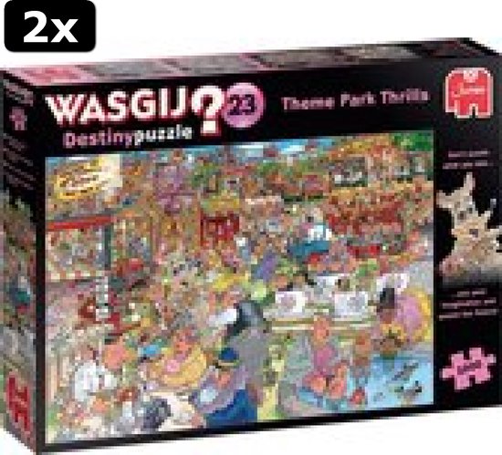 2x Wasgij Destiny 23 Spektakel in het Pretpark puzzel - 1000 stukjes ...