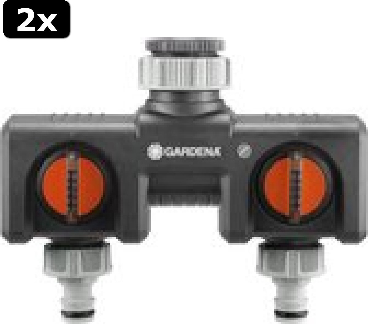 2x GARDENA - Waterverdeler - Slangkoppeling - 26.5 mm | bol.com
