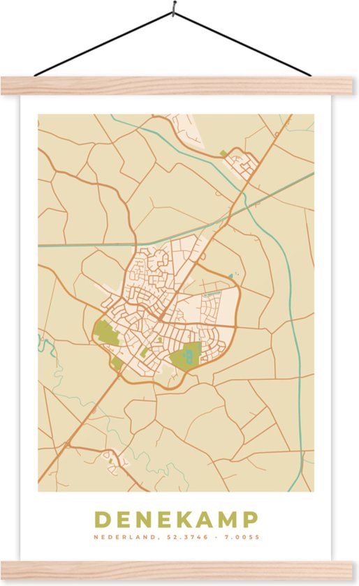 Posterhanger incl. Poster - Schoolplaat - Denekamp - Plattegrond ...