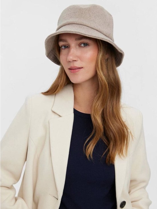 VERO MODA Alupa Bucket Hat Silver Mink BEIGE M/L | bol.com