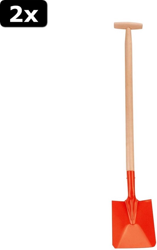 2x Metalen Schep met Houten Steel 75 cm | bol.com