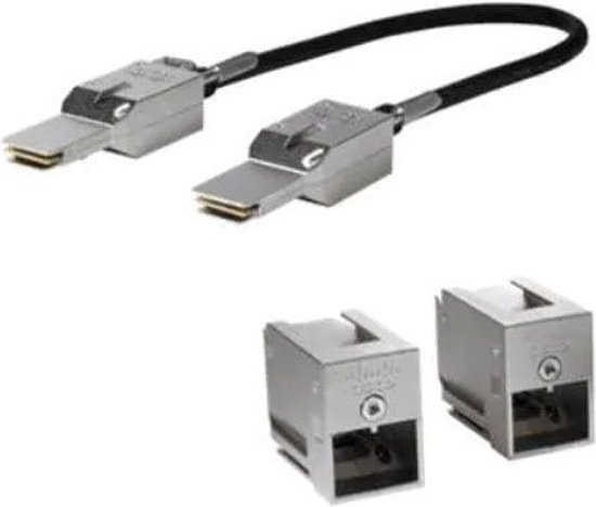 Cisco C9200-STACK-KIT= Glasvezel kabel 0,5 m SFP Zwart, Grijs | bol