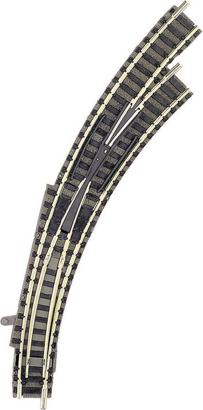 N Fleischmann Piccolo (met ballastbed) 9175 Gebogen wissel, Rechts 45 ° 356.5 mm, 420... | bol