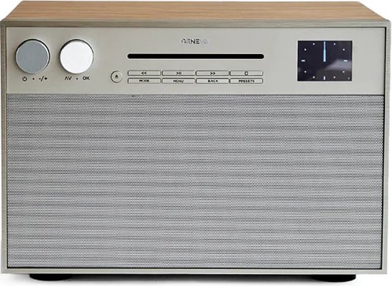 Geneva: DeCon M DAB + / FM-radio en CD-speler - Eiken/champagne | bol